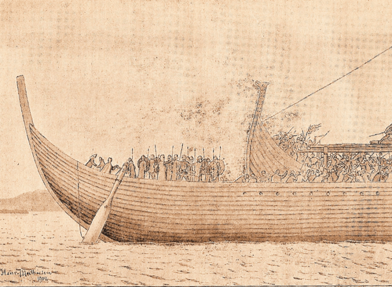 Battle of Strindfjorden 1199 - King Sverre | Hindrum Fjordsenter